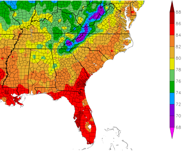 Surging Ocean Temperatures in Gulf of Mexico and off Florida’s Coast ...